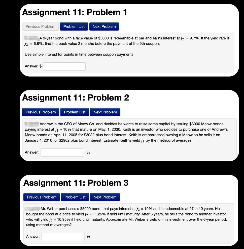 Solved Assignment 11 Problem 1 Previous Problem Problem 5067