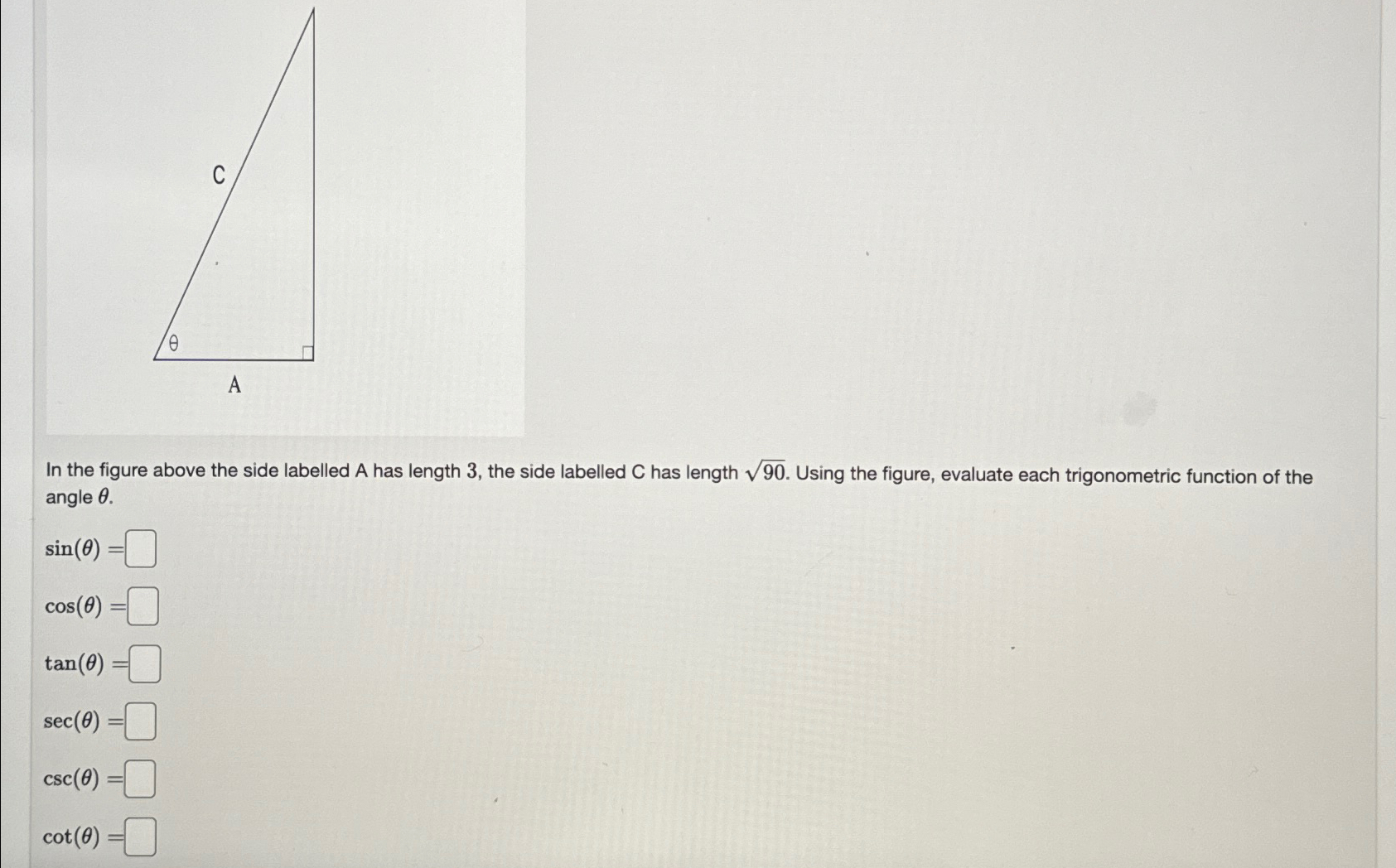 In the figure above the side labelled A has length | Chegg.com