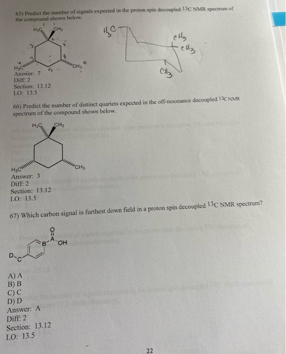Solved 65 Predict The Number Of Signals Expected In The