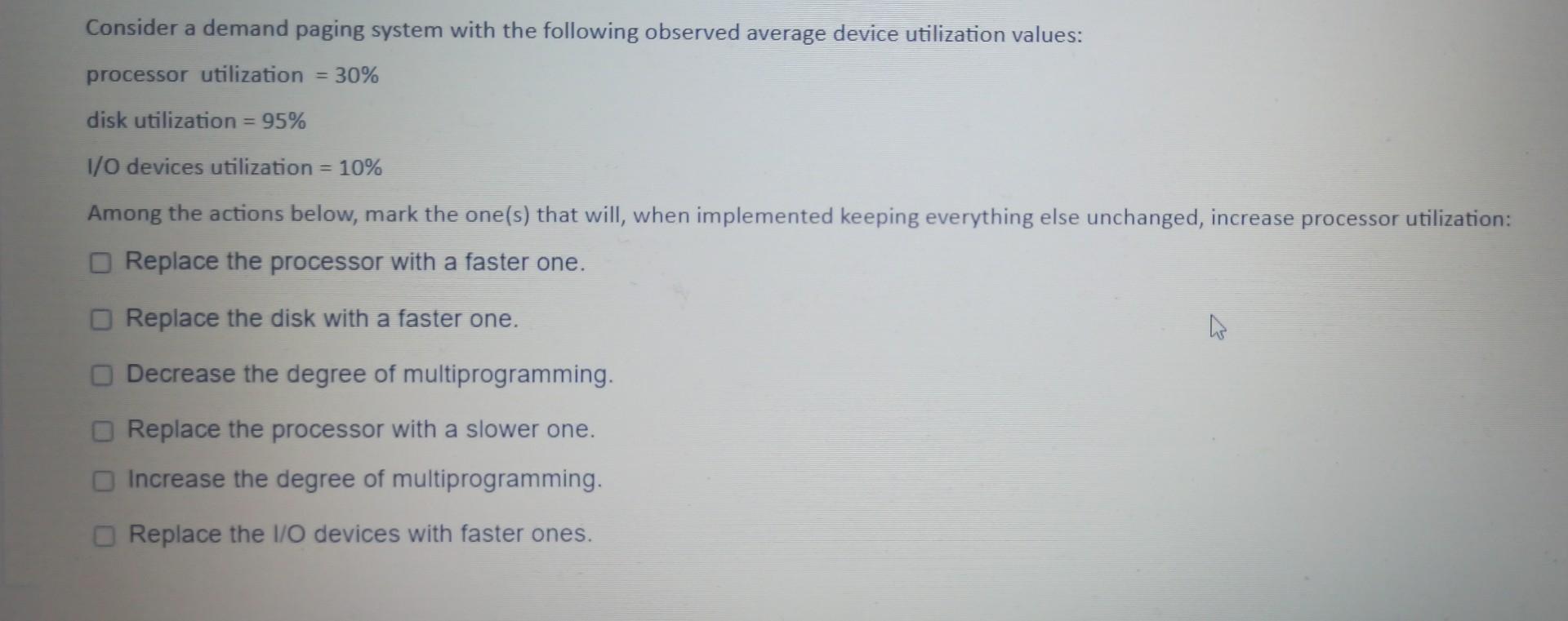 Solved Consider a demand paging system with the following | Chegg.com