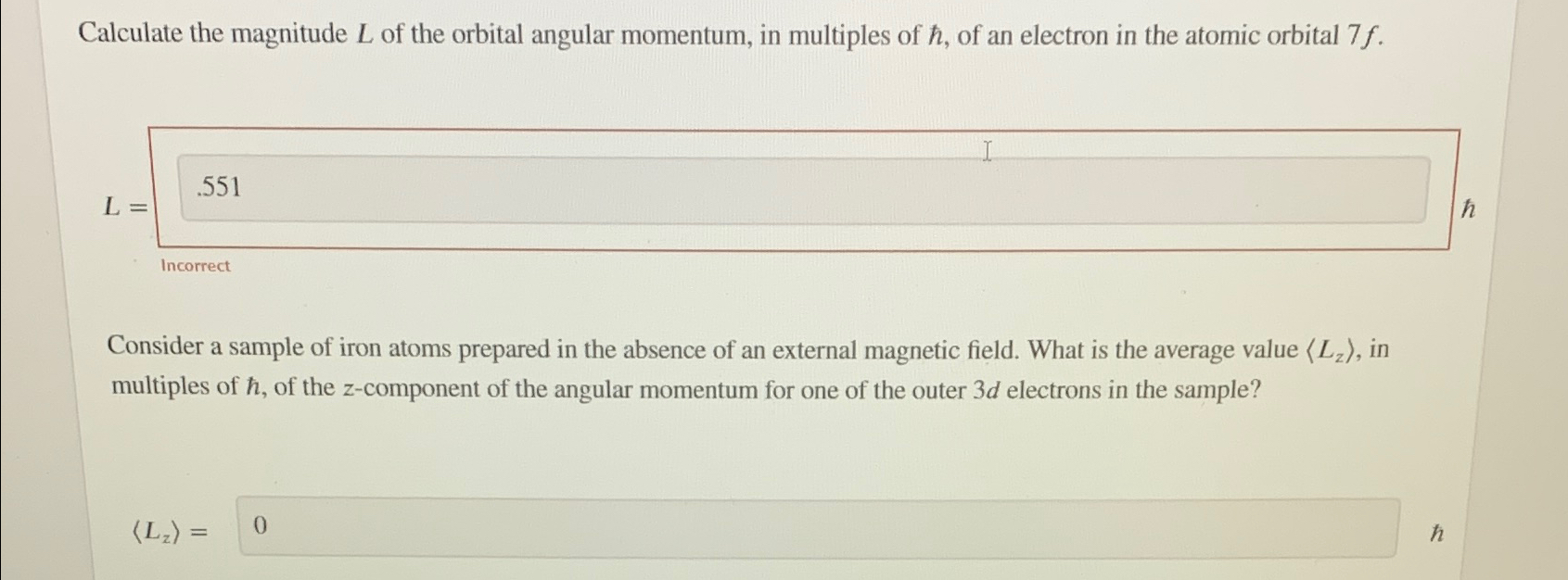 Solved Calculate the magnitude L ﻿of the orbital angular | Chegg.com