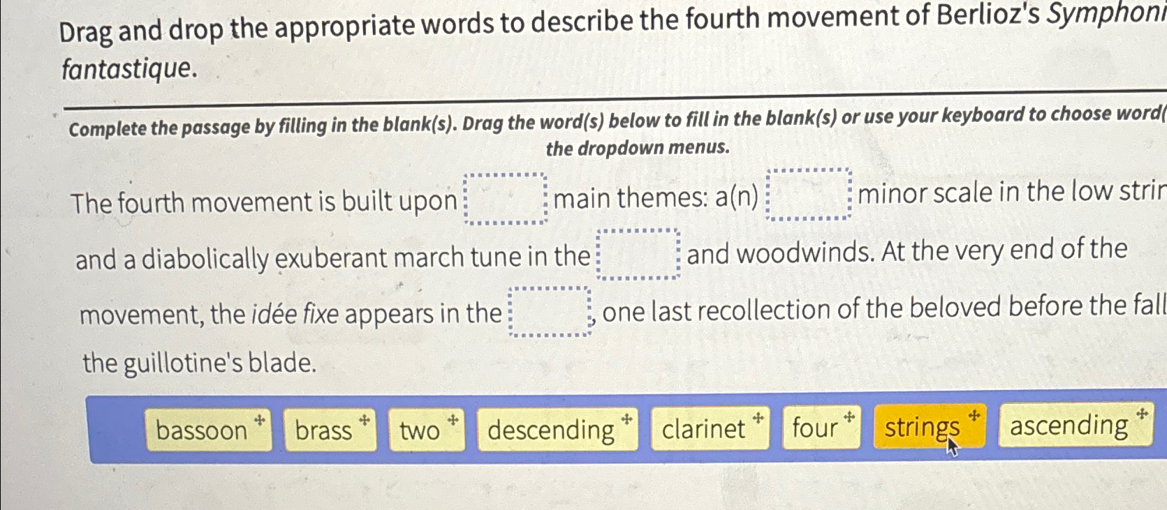 Solved Drag and drop the appropriate words to describe the | Chegg.com