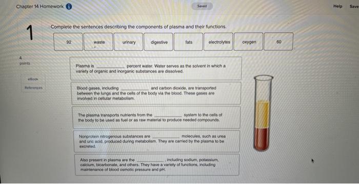 Solved Complete the sentences describing the components of | Chegg.com