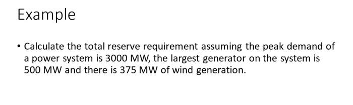 Solved Example • Calculate the total reserve requirement | Chegg.com