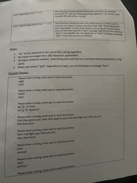Solved PigLatin.cpp Due Feb 17th 9am (before class) Program | Chegg.com