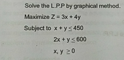 Solve the L.P.P by graphical method. ﻿Maximize | Chegg.com