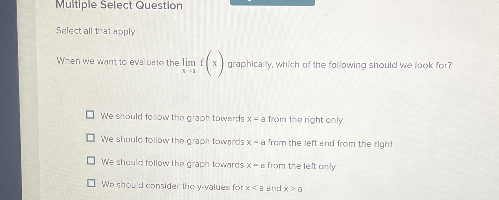 Solved Multiple Select QuestionSelect all that applyWhen we | Chegg.com