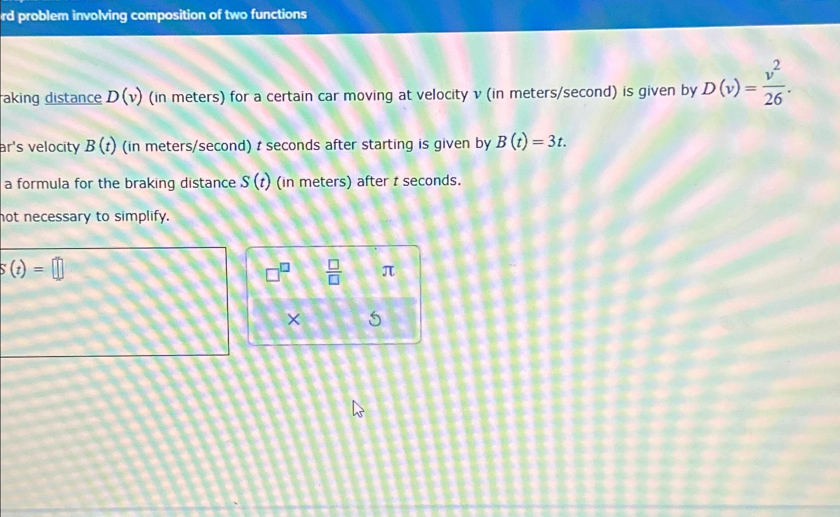 Solved rd problem involving composition of two | Chegg.com