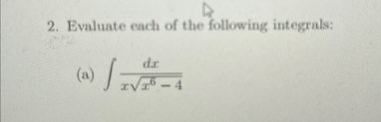 Solved Evaluate each of the following | Chegg.com