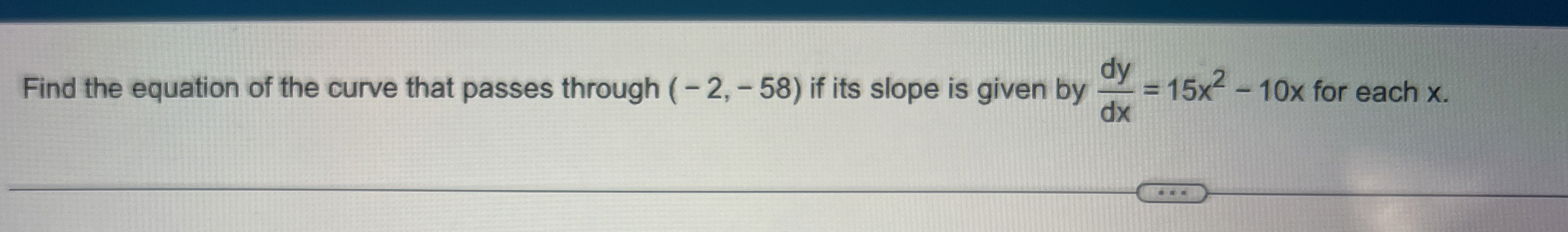 Solved Find the equation of the curve that passes through | Chegg.com