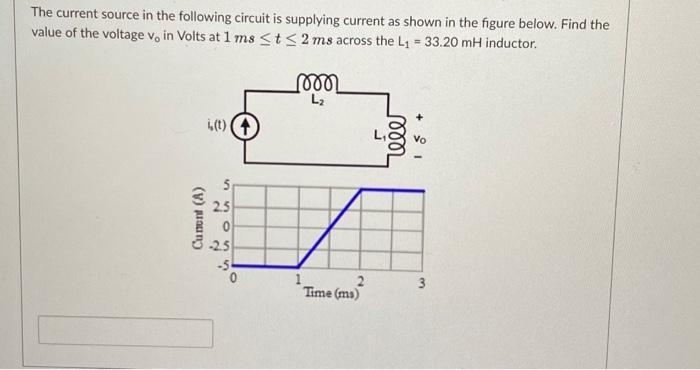 Solved The current source in the following circuit is | Chegg.com