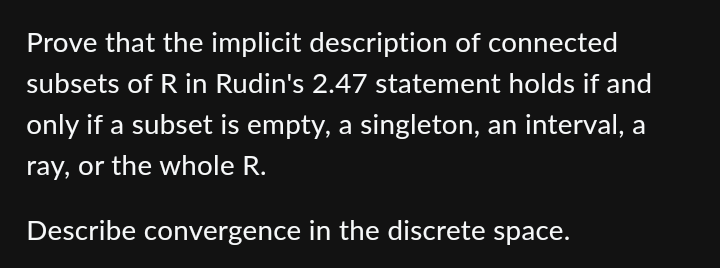 Solved Prove that the implicit description of connected | Chegg.com