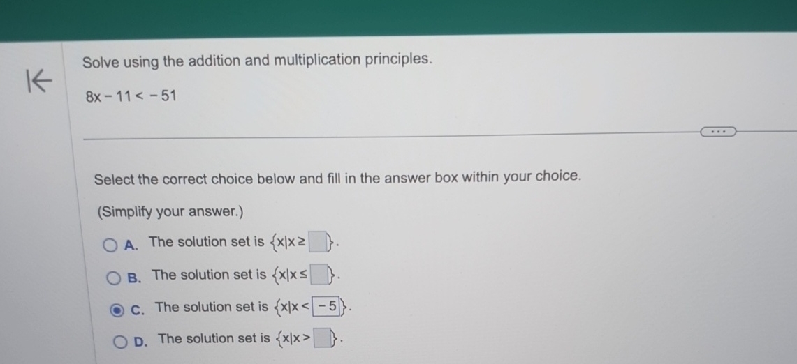 Solved Solve using the addition and multiplication | Chegg.com