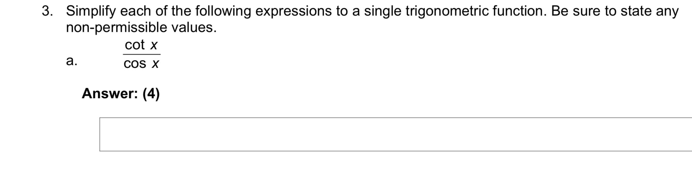Solved Simplify each of the following expressions to a | Chegg.com