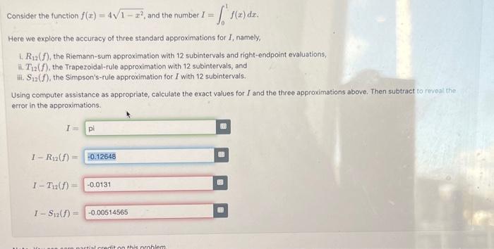 Solved Consider the function f(x)=41−x2, and the number | Chegg.com
