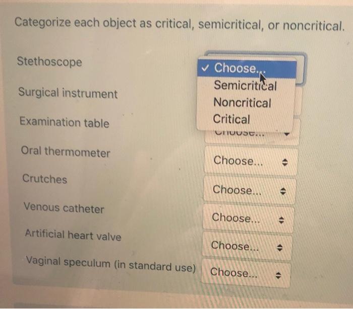 Solved Categorize each object as critical, semicritical, or | Chegg.com