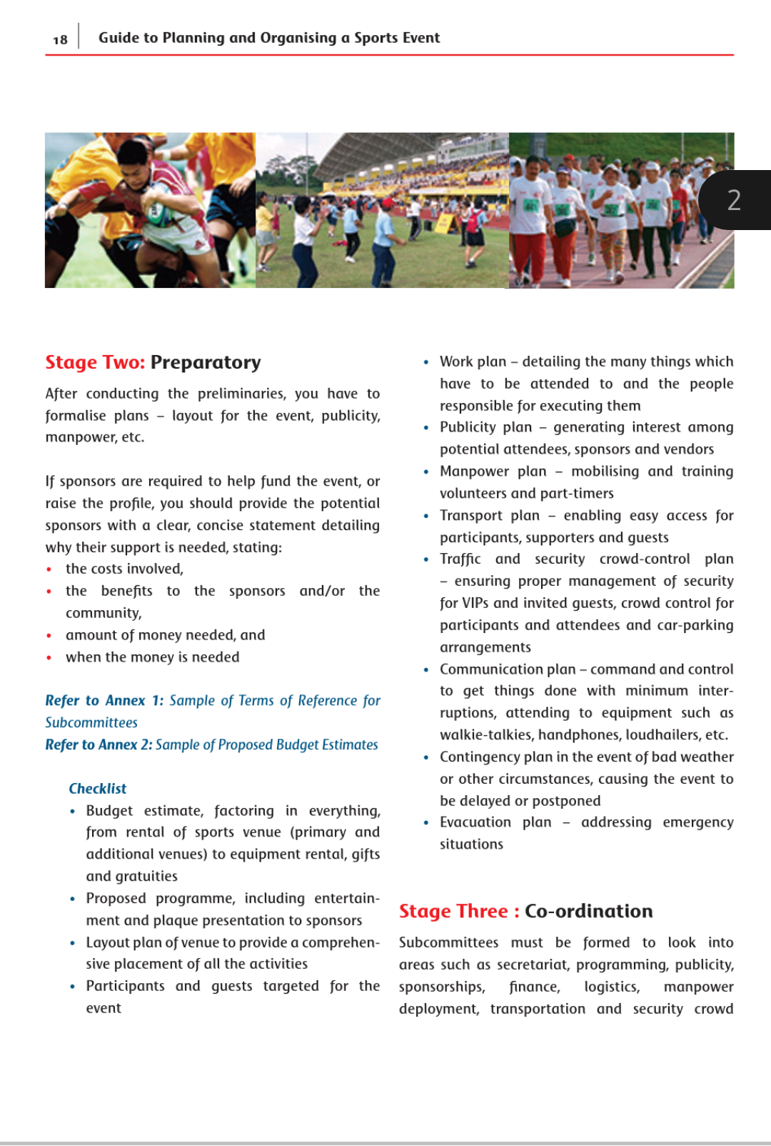 Solved I need A sport planining event about a sport of your | Chegg.com