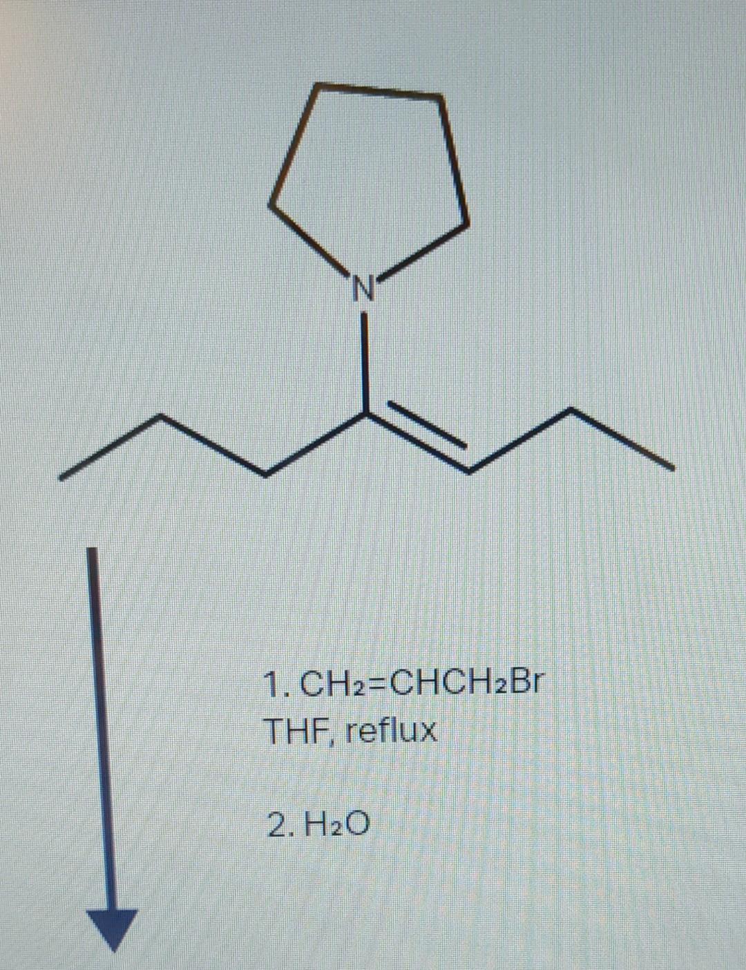 Solved 1. CH2=CHCH2Br THE reflux 2. H2O | Chegg.com
