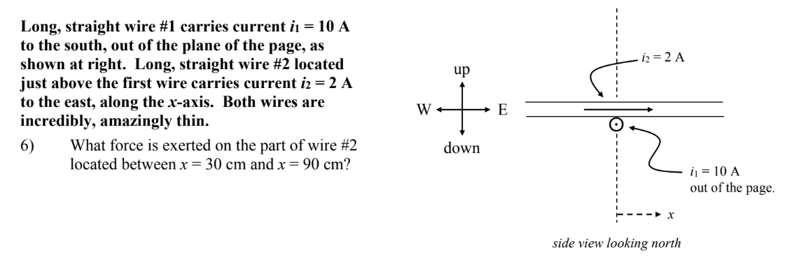 Solved Long, straight wire #1 ﻿carries current i1=10Ato the | Chegg.com