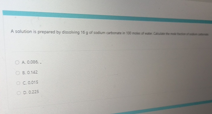 Solved A solution is prepared by dissolving 16 ﻿g of sodium | Chegg.com