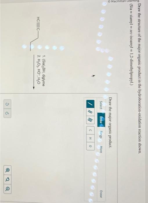 Solved Draw the structure of the major organic product in | Chegg.com