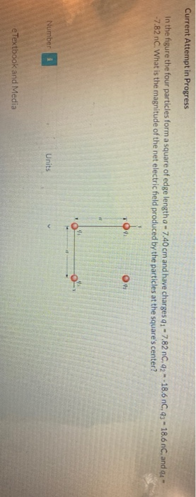 Solved Current Attempt in Progress In the figure the four | Chegg.com