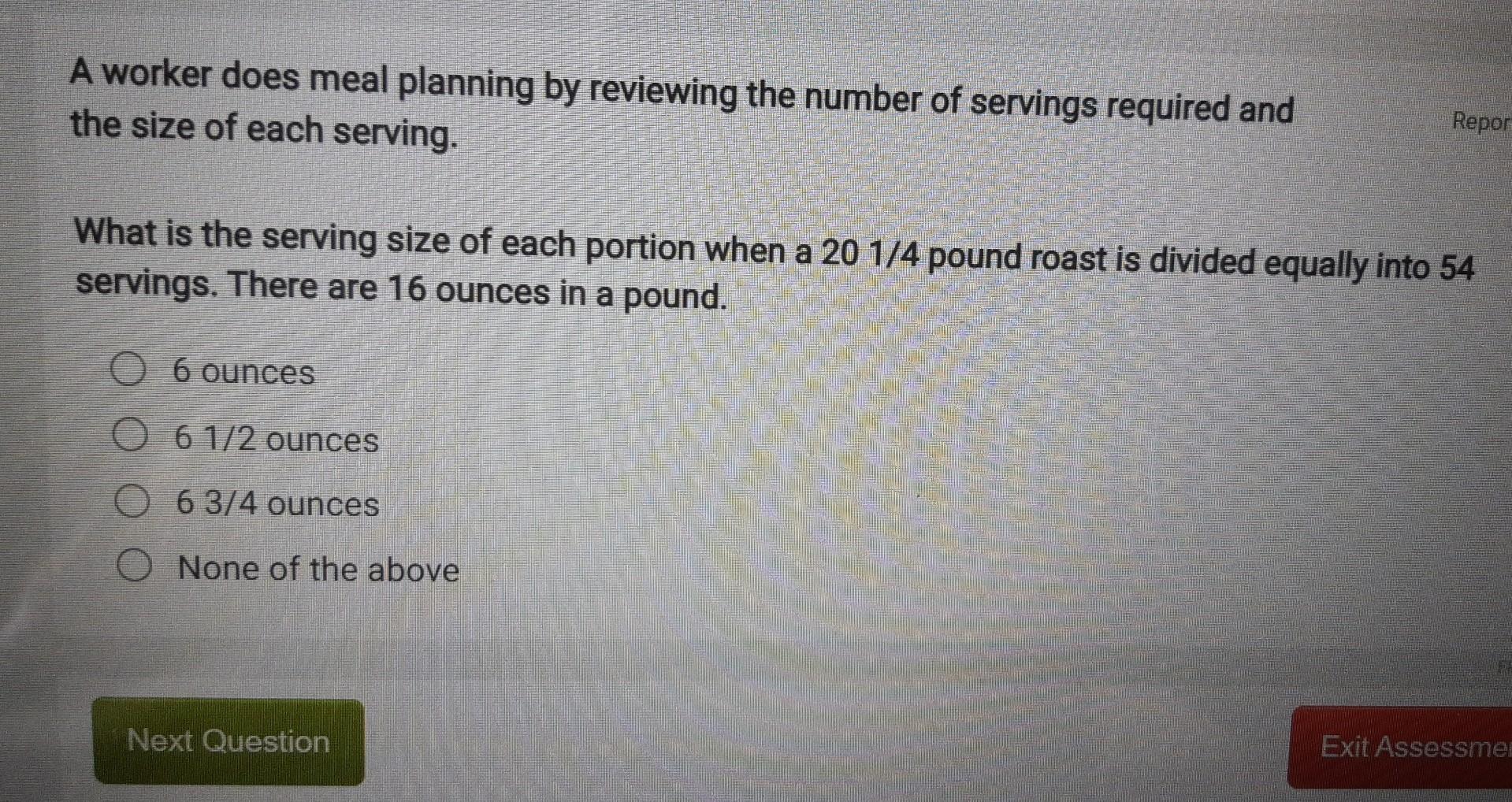 Solved A worker does meal planning by reviewing the number | Chegg.com