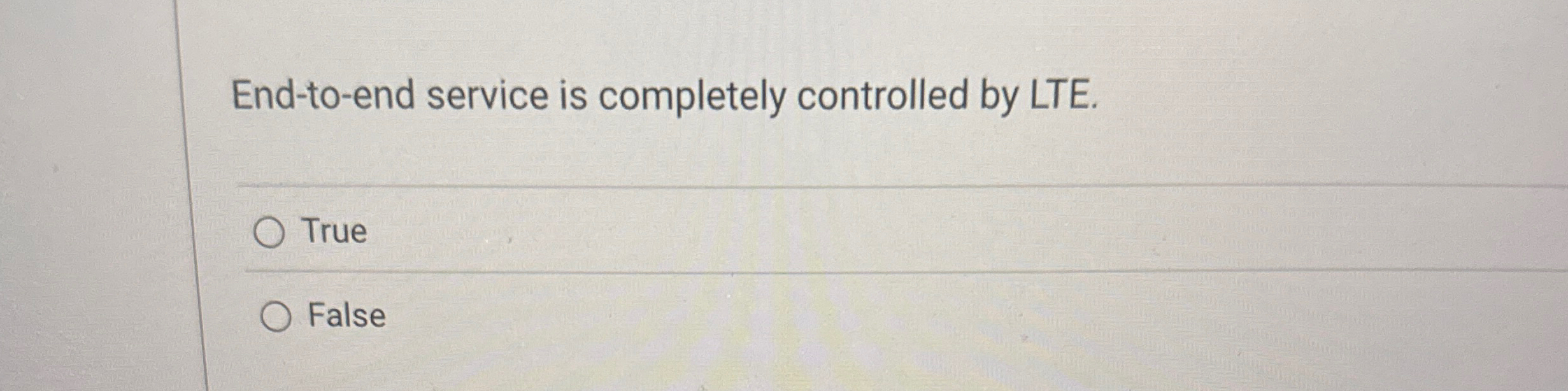 Solved End-to-end service is completely controlled by | Chegg.com