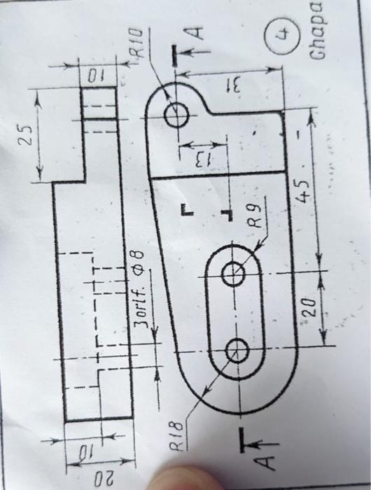 Solved what would be the front, top and right side vew of | Chegg.com