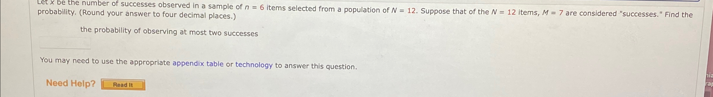 Solved probability. (Round your answer to four decimal | Chegg.com