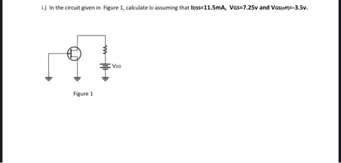 Solved i.) In the circuit given in Figure 1 , calculate Io | Chegg.com