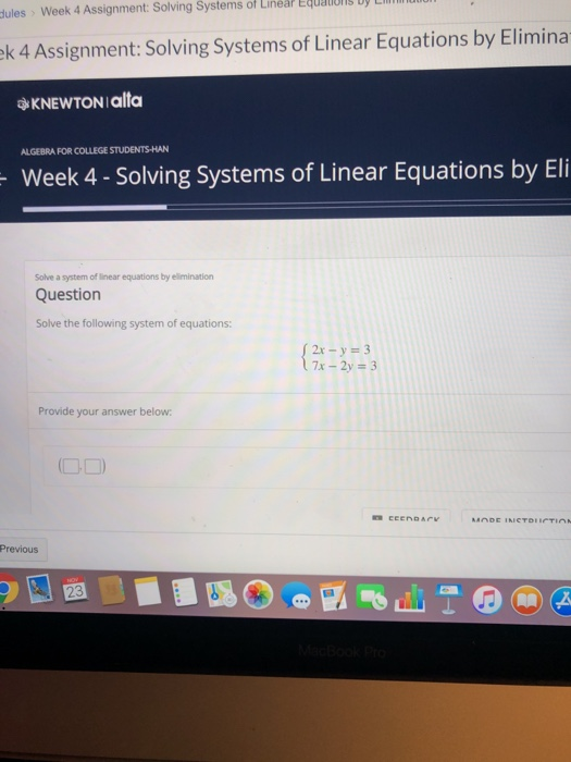 Solved Week 4 Assignment: Solving Systems of Linéar dules ek | Chegg.com
