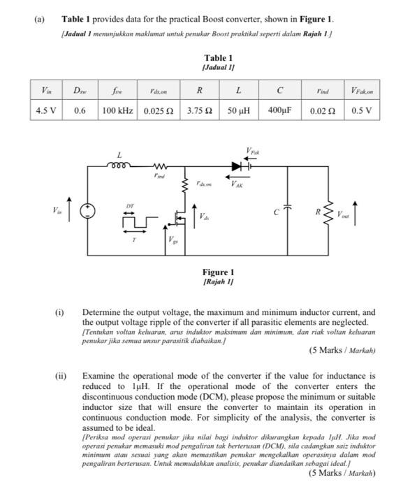 Solved Table 1 provides data for the practical Boost | Chegg.com