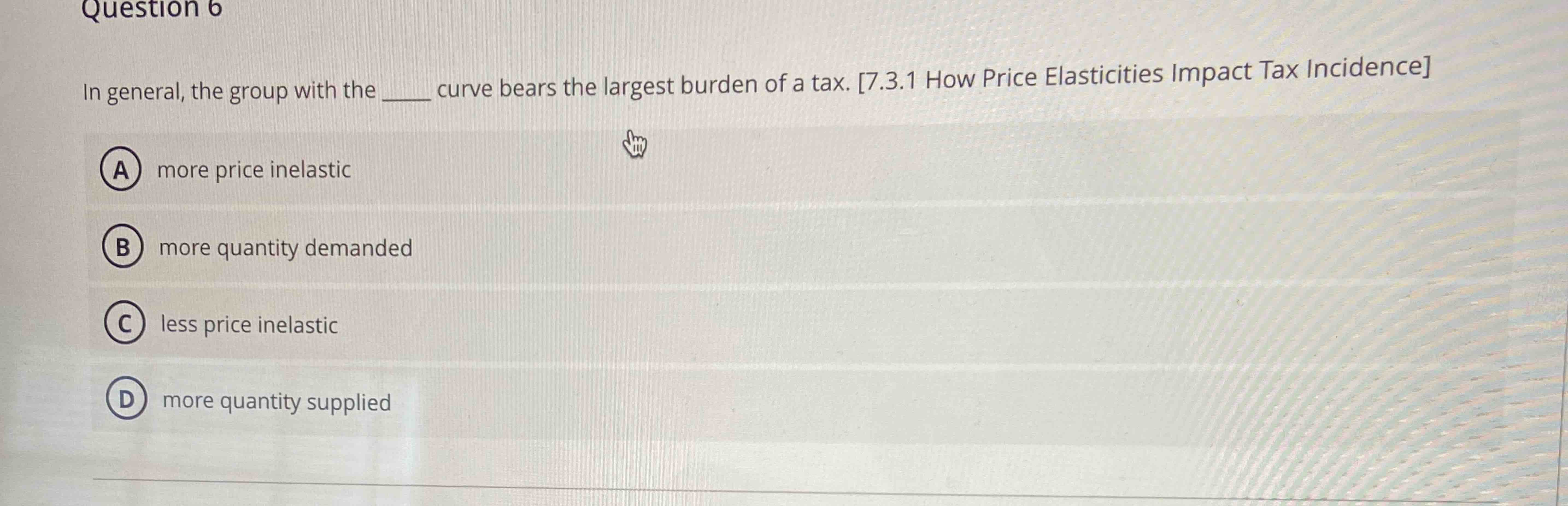 Solved Question 6In general, the group with thecurve bears | Chegg.com
