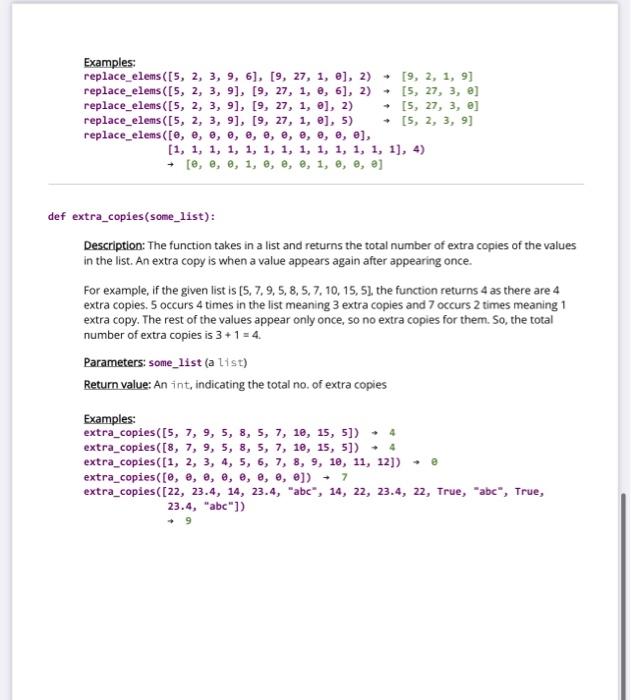 Solved Restrictions Any function that violates any of the | Chegg.com