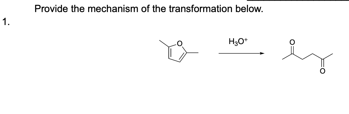 Solved Provide the mechanism of the transformation below. | Chegg.com