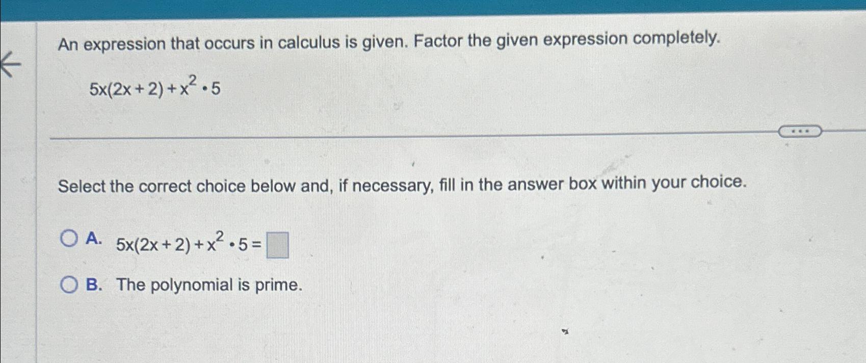 Solved An expression that occurs in calculus is given. | Chegg.com