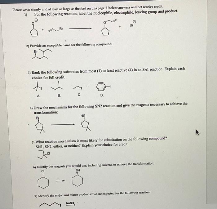 Solved 15) For the following E2 reaction, predict the major | Chegg.com