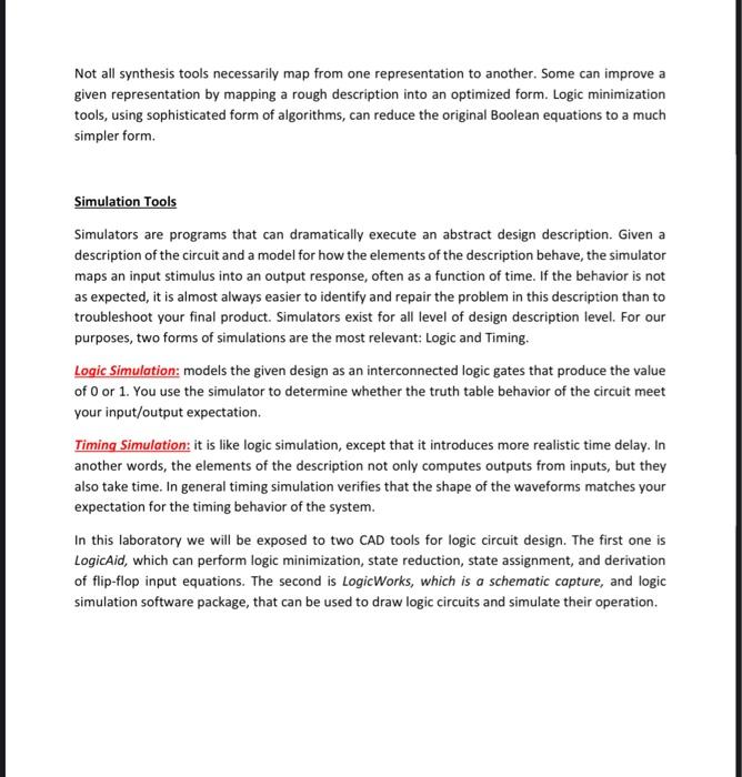 Solved EXPERIMENT 1 Design of Synchronous Sequential Logic | Chegg.com Solved EXPERIMENT 1 Design of Synchronous Sequential Logic | Chegg.com