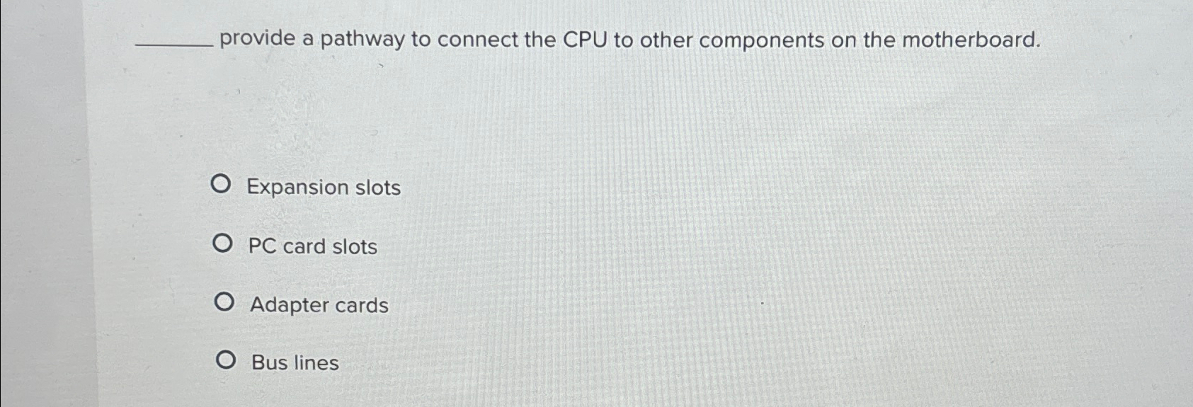 Solved provide a pathway to connect the CPU to other | Chegg.com