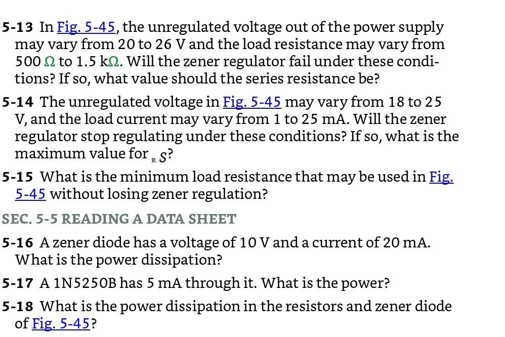 Solved Figure 5-45 5-5 III Multisim Calculate all three | Chegg.com