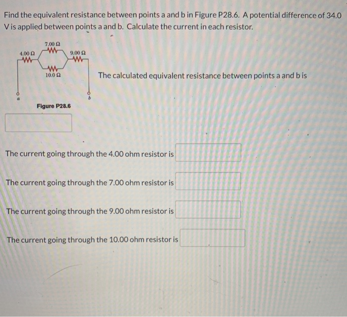 Solved Find the equivalent resistance between points a and b | Chegg.com