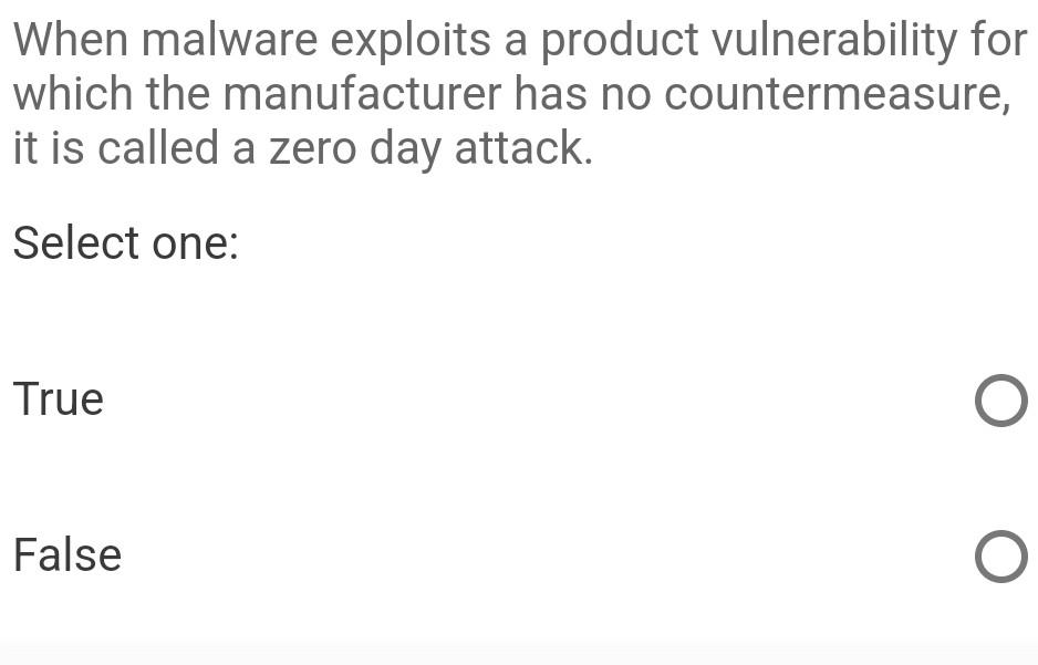 Solved TOCTTOU flaw is when a program exploits the delay | Chegg.com