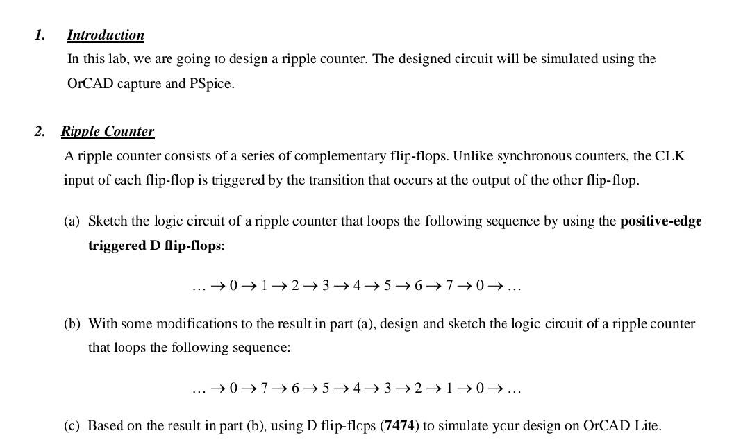 Solved 1. Introduction In this lab, we are going to design a | Chegg.com