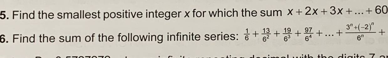 Solved Find the smallest positive integer x ﻿for which the | Chegg.com