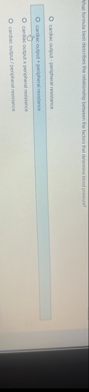 Solved What formula best describes the relationship between | Chegg.com