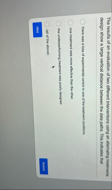 Solved The results of an evaluation of two different | Chegg.com