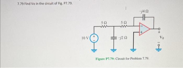 Solved 7.79 Find Vo in the circuit of Fig. P7.79. Figure | Chegg.com