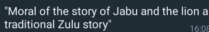 "Moral of the story of Jabu and the lion a | Chegg.com