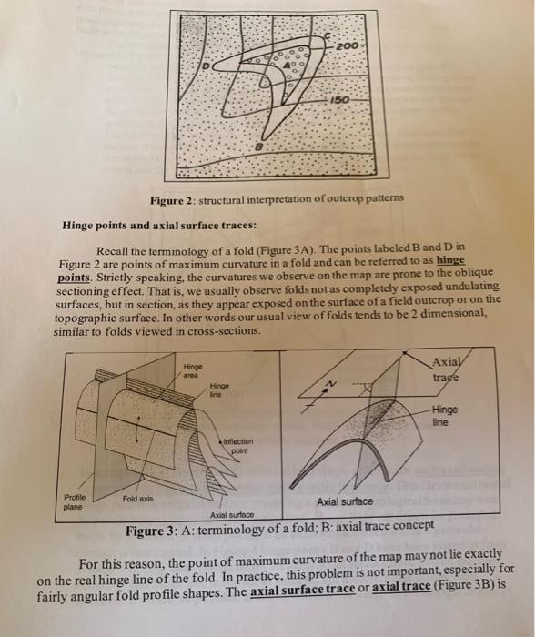 Solved 200 150 Figure 2: structural interpretation of | Chegg.com